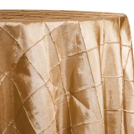 120" Pintuck Taffeta Gold